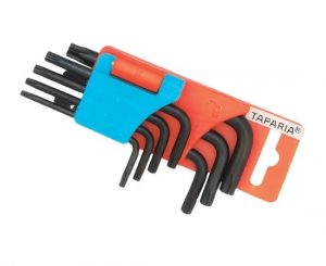 Taparia Allen Key Set (inch Sizes) Black Finish - Valisons & Co - Hand ...